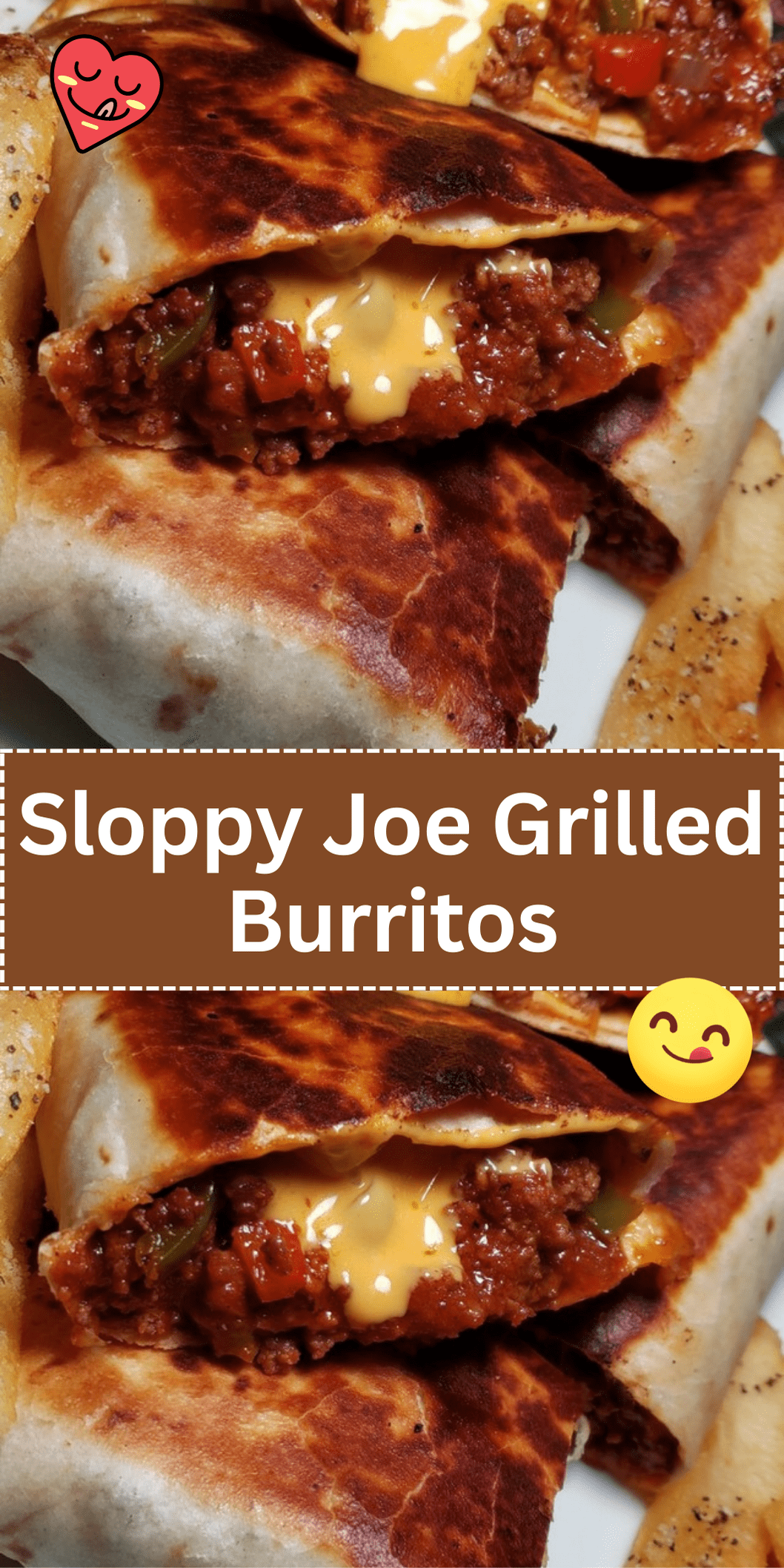 Sloppy Joe Grilled Burritos