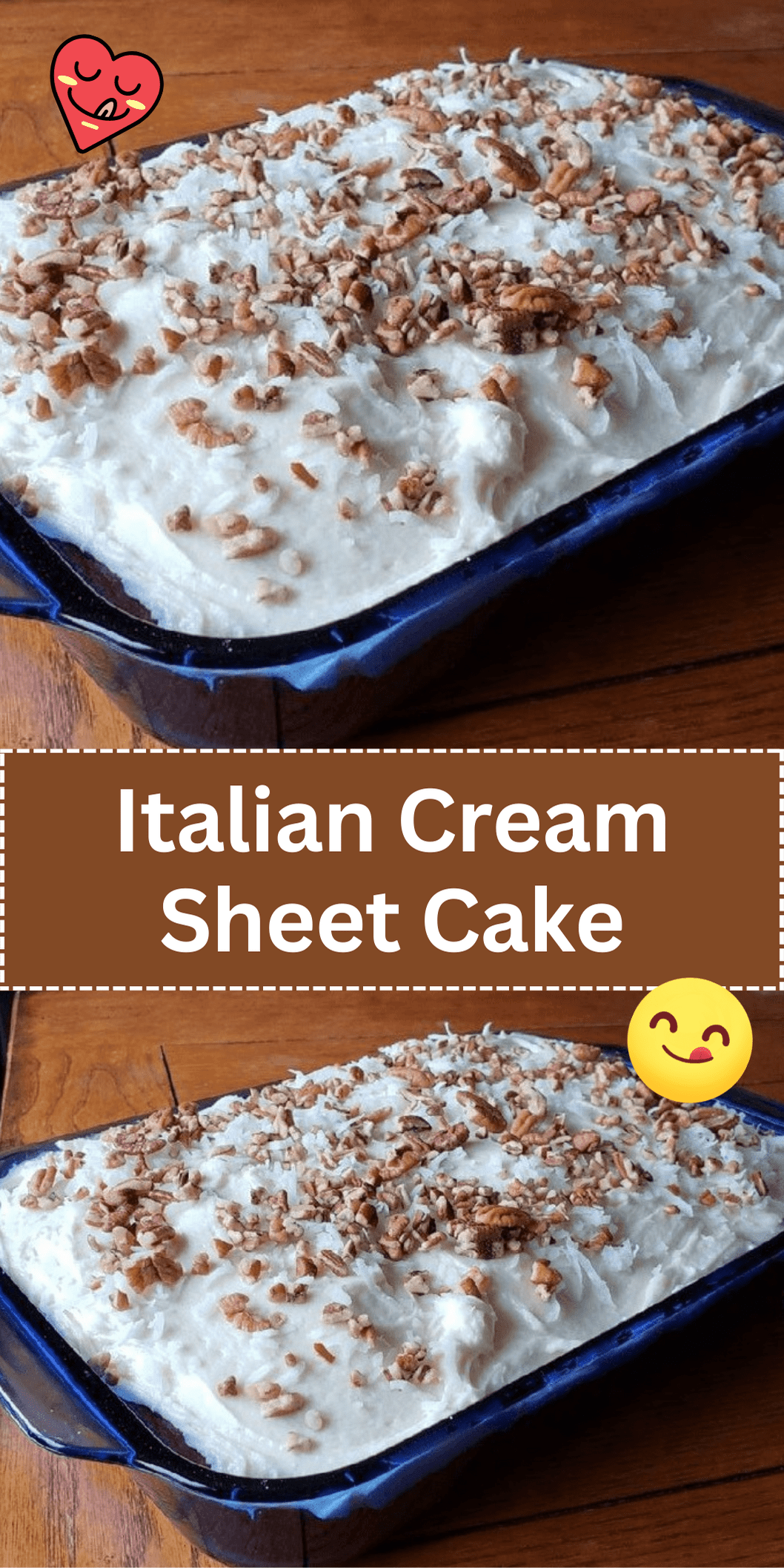 Italian Cream Sheet Cake