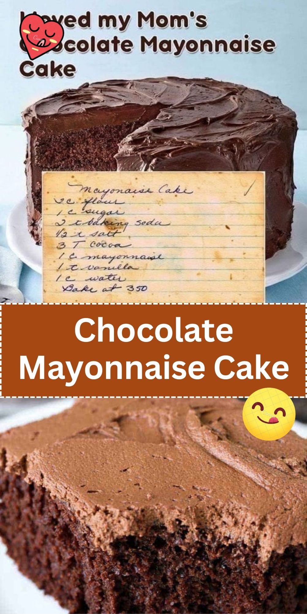 Chocolate Mayonnaise Cake