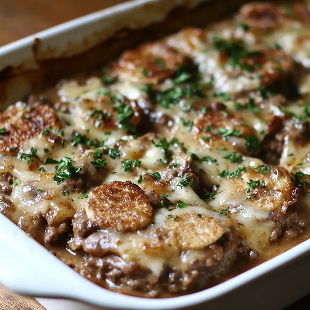 Amish Hamburger Steak Bake