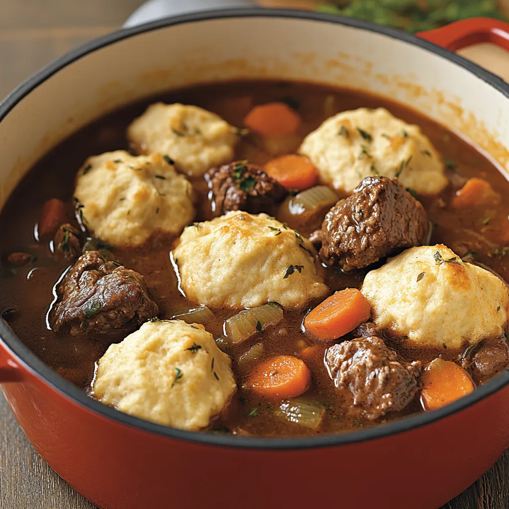 Beef Stew and Dumplings