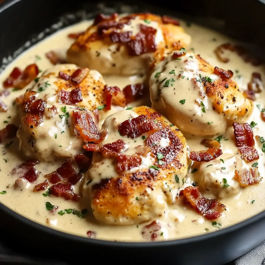 Easy Creamy Bacon Chicken