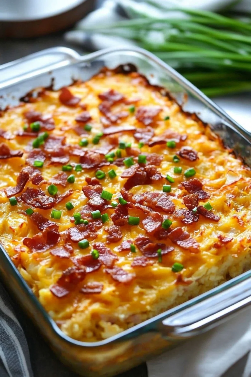 Bacon Egg and Hash Brown Casserole for a Lazy Weekend Breakfast