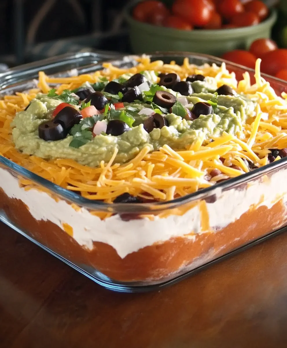 Easy 7 Layer Dip